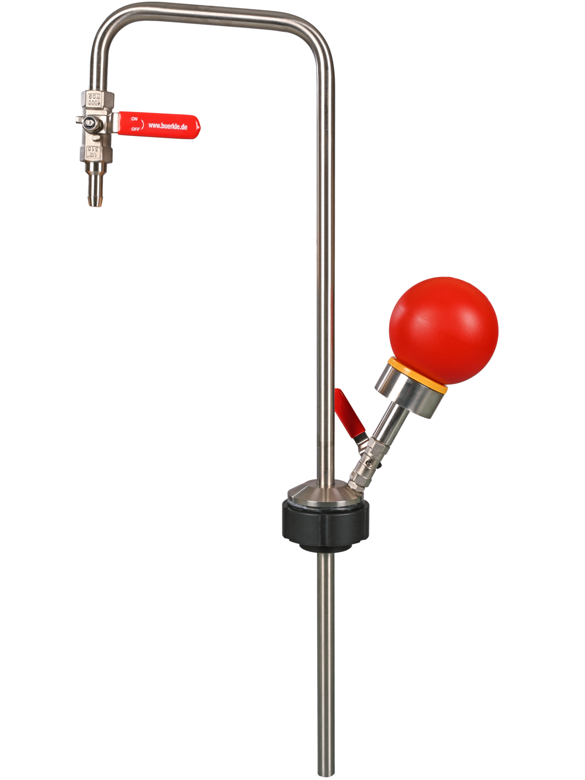Solvent pump hand operated, for tin-foil canisters Gewinde 35 mm (2 ...
